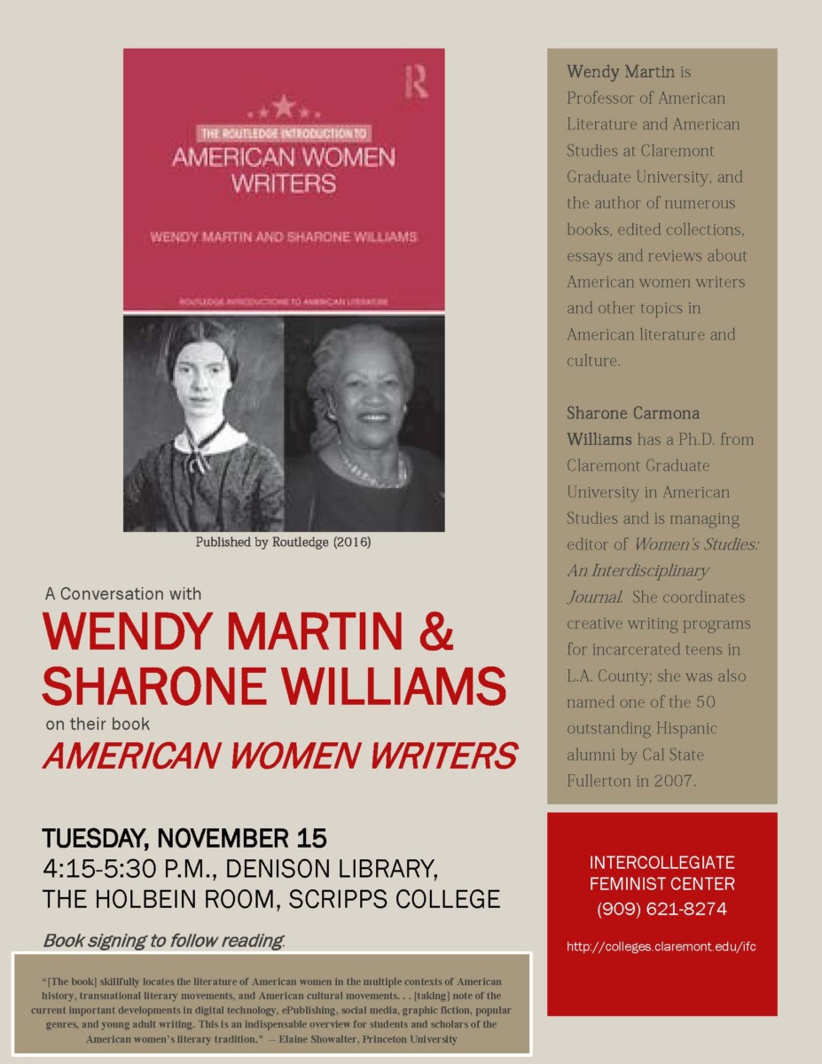 american-women-writers-event-flyer-11-15 - Intercollegiate Feminist Center